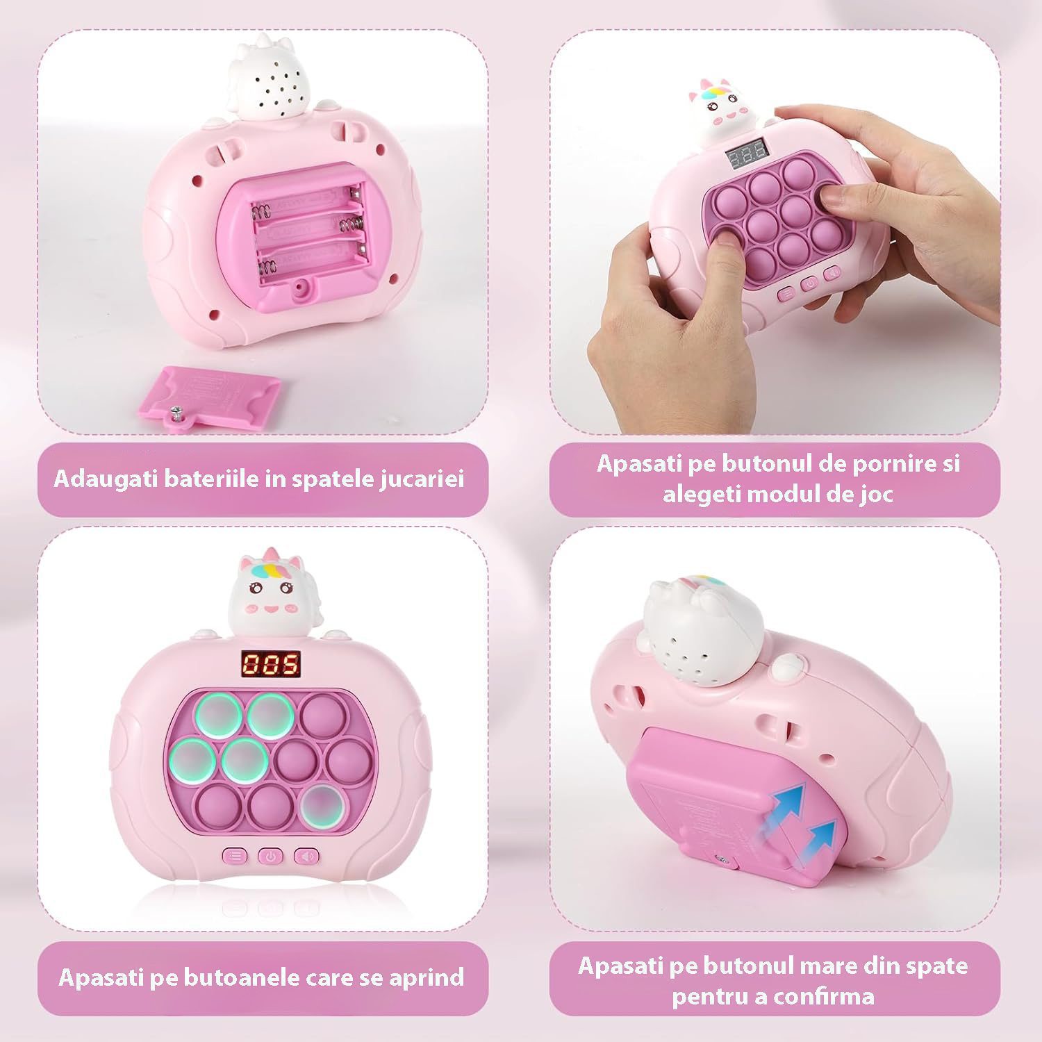 Jucărie Pop It electronică cu display – 999 nivele și moduri de joc